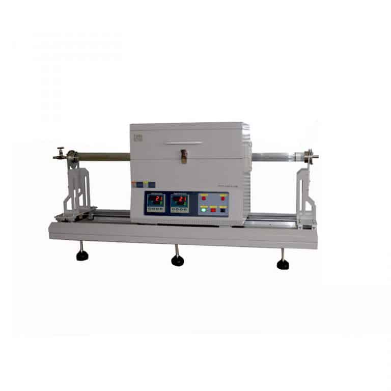 two zone rtp tube furnace with cvd mos2 thin film preparation sliding ...